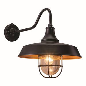 VAXCEL Dorado 1-Light Dusk to Dawn Bronze Farmhouse Outdoor Wall Barn ...