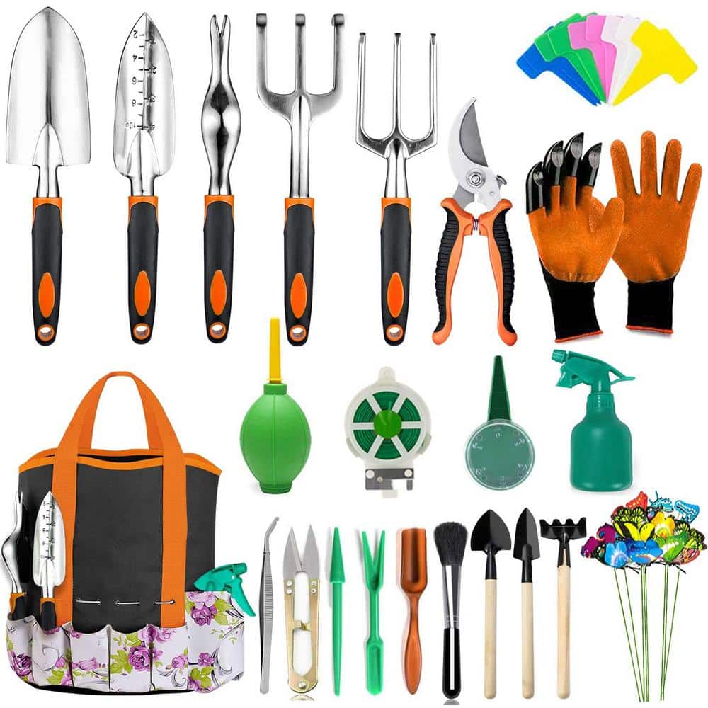 83-Piece Heavy-Duty Aluminum Hand Garden Tool Set Succulent Tool Set ...