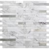 Apollo Tile White and Silver 4 in x 5 Peel and Stick Backsplash Tile ...