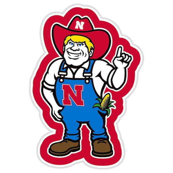 Evergreen 23 in. x 23 in. University of Nebraska Blue College Mascot ...