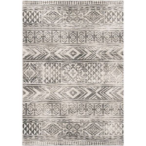 Orian Rugs Riverstone Kuba Delight 9 ft. x 13 ft. Cloud Grey Area Rug ...