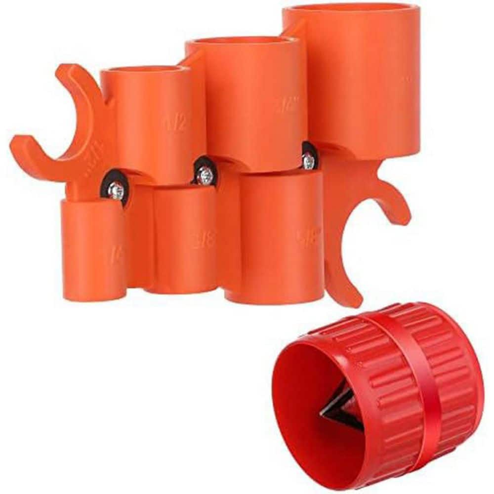 1/4 in. - 1 in. Depth Gauge and Pipe Deburring Tool Kit, Inner Outer ...