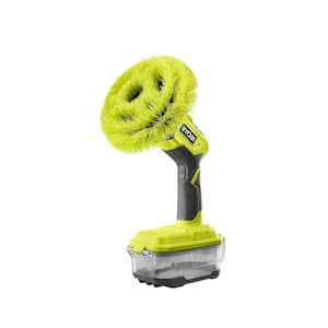 RYOBI ONE+ 18V Cordless Power Scrubber (Tool Only) with 6 in. 4-Piece ...