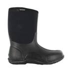 BOGS Classic Mid Men 11 in. Size 9 Black Rubber with Neoprene ...
