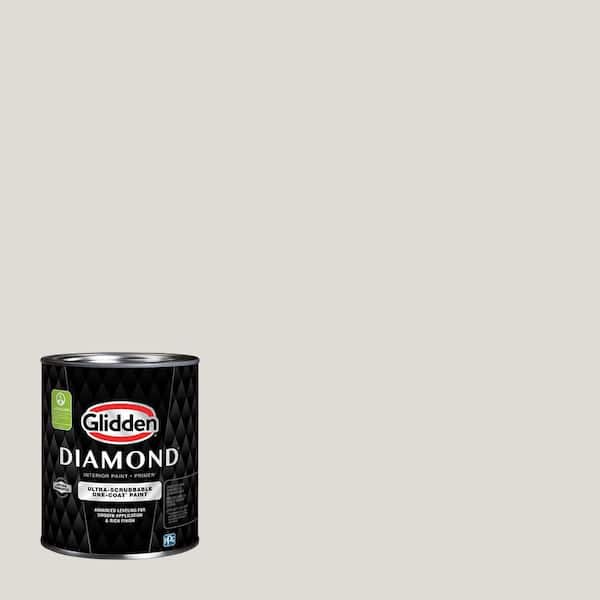 Glidden Diamond 1 qt. PPG1006-2 Shark Flat Interior Paint with Primer ...