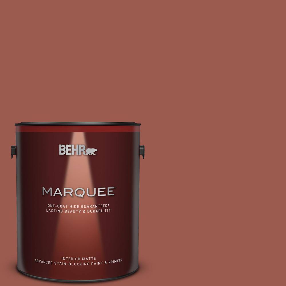 BEHR MARQUEE 1 gal. #ICC-106 Spicy Cayenne Matte Interior Paint ...
