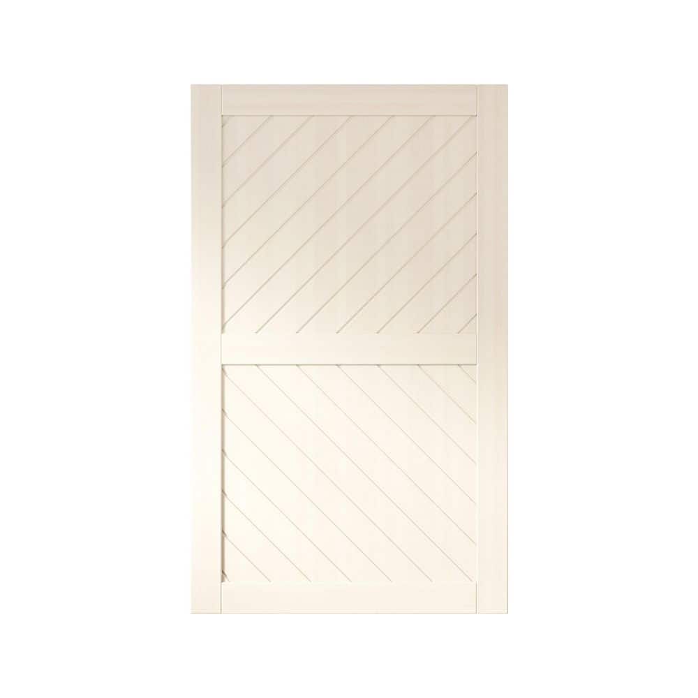 HOMACER XT3 50 in. x 80 in. C-Panel Solid Core Tinsmith Gray Slanted ...