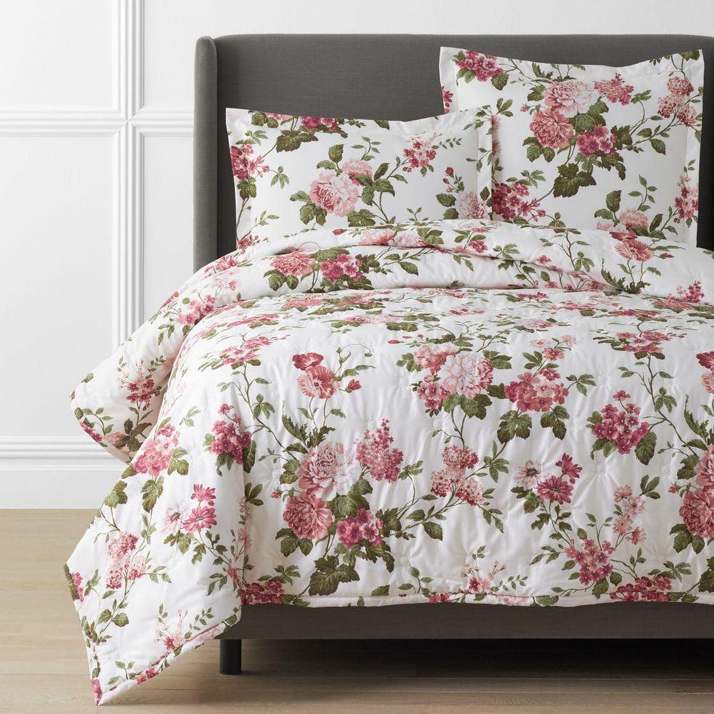 The Company Store Legends Hotel Victorian Bloom Wrinkle-Free Ivory ...