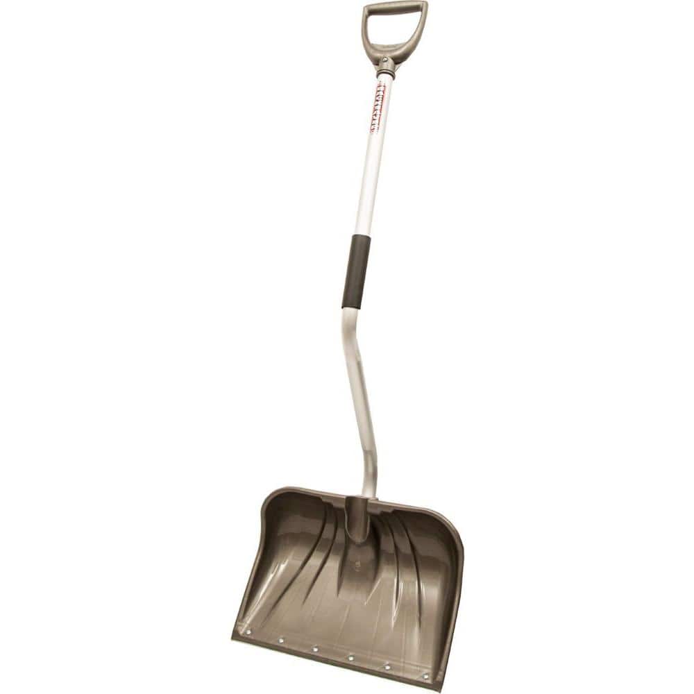 Original Back-Saver 18 in. Ergonomic Aluminum Handle Poly Combo Blade ...