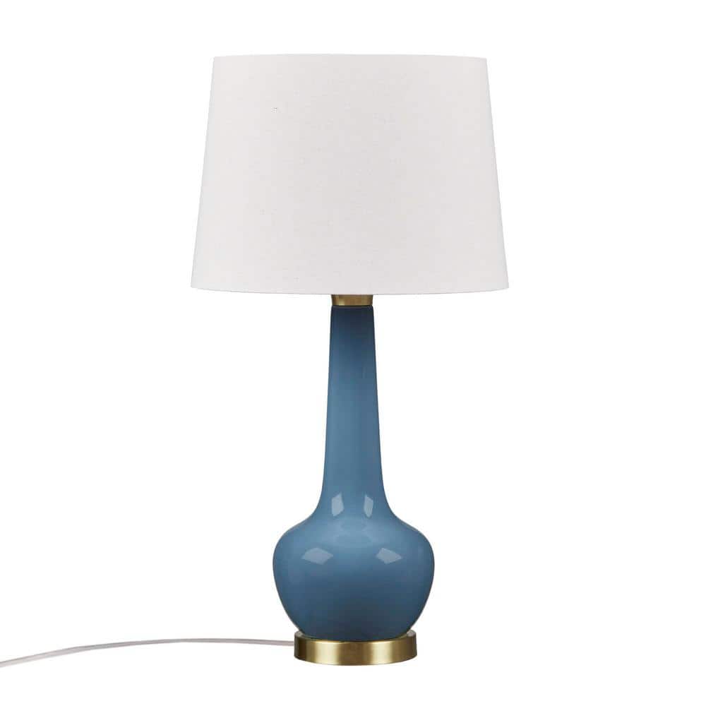 510 Design Zazie 26.25 in. Blue Transitional Table Lamp FB153-1187 ...