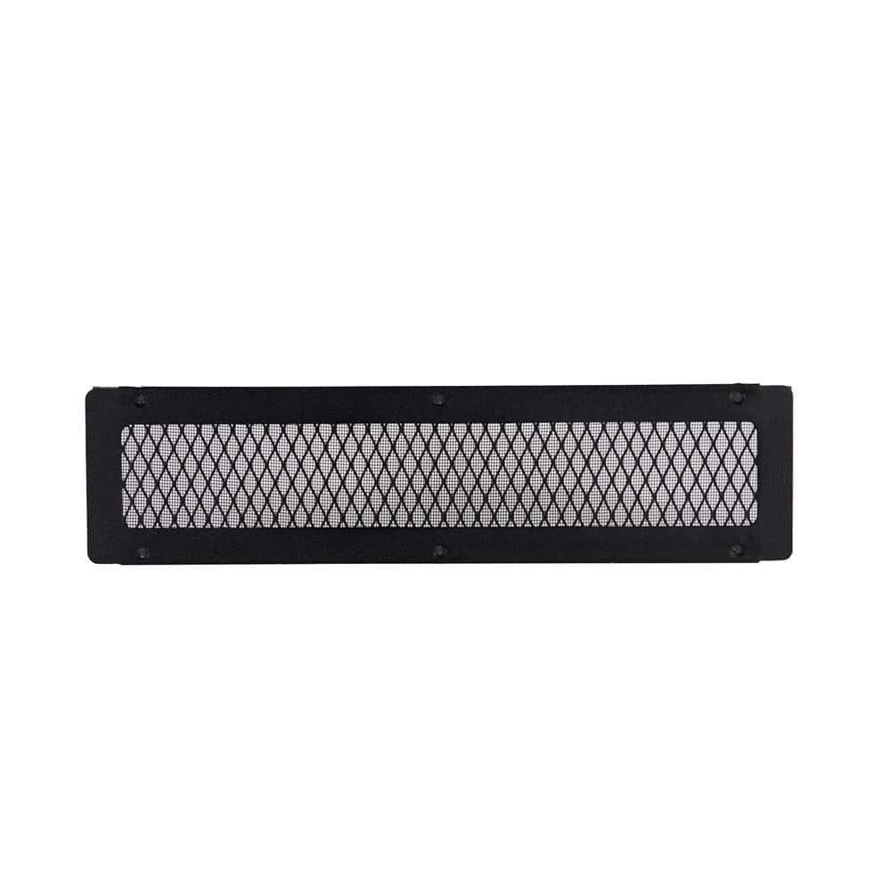 HY-C 4 in. x 16 in. Black Insect Armor Soffit Guard (1-Unit ...