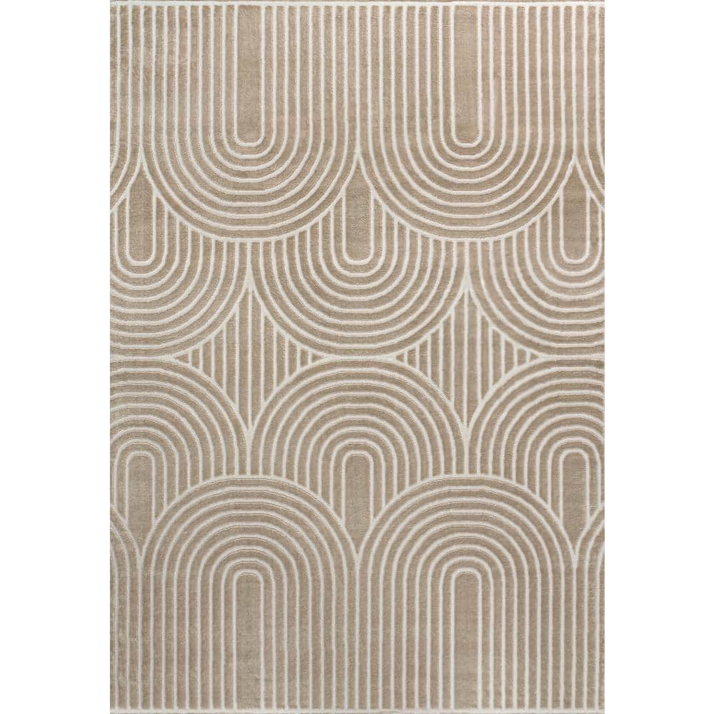 JONATHAN Y Ariana MidCentury Art Deco Striped Arches 2-Tone High-Low ...