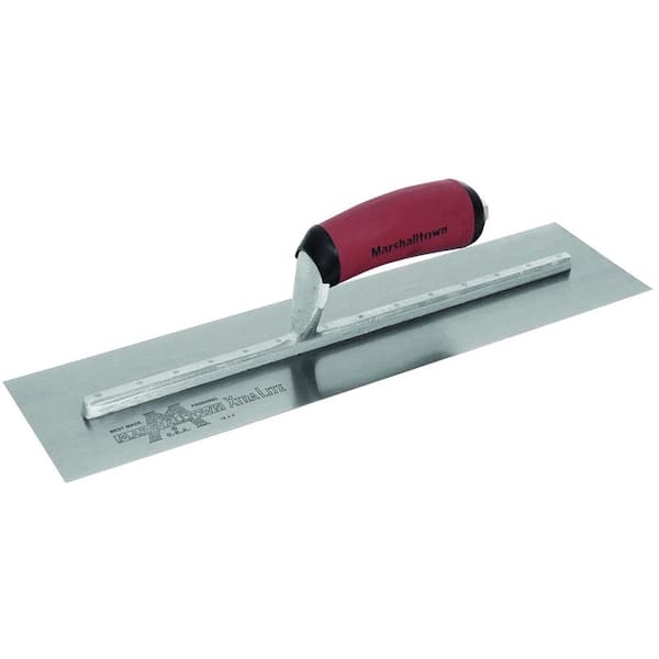 MARSHALLTOWN 16 in. x 4 in. Finishing Trowel - Curved Durasoft Handle ...