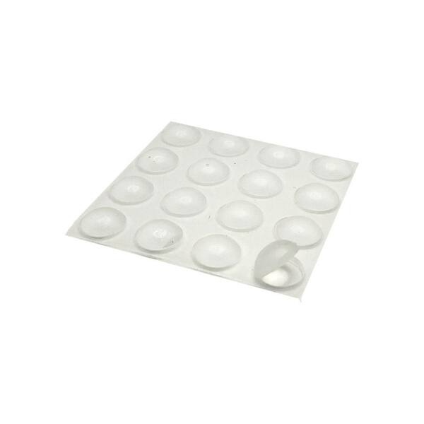 Everbilt 3/8 in. Clear Self-Adhesive Round Bumper (16-Pack) 41-H1006 ...