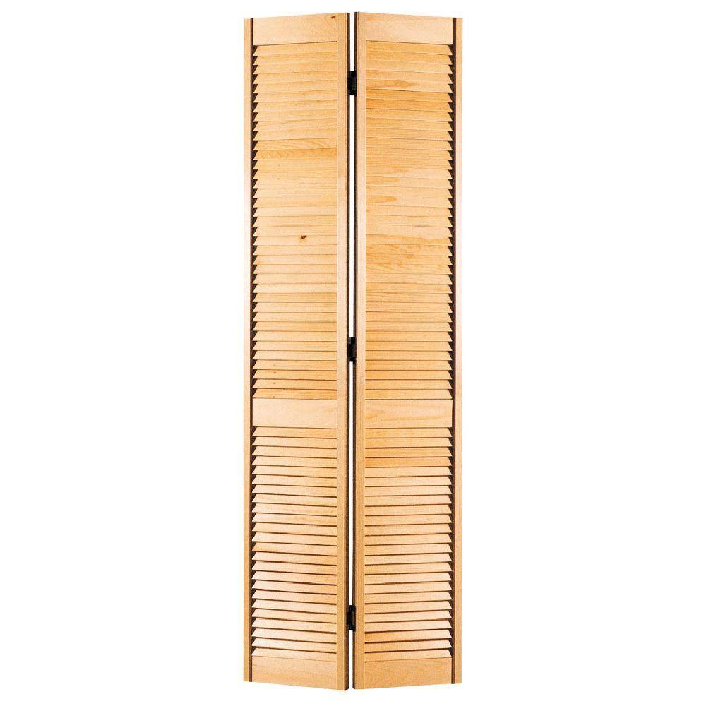 Masonite Smooth Full Louver Solid Core Unfinished Pine Interior Closet ...