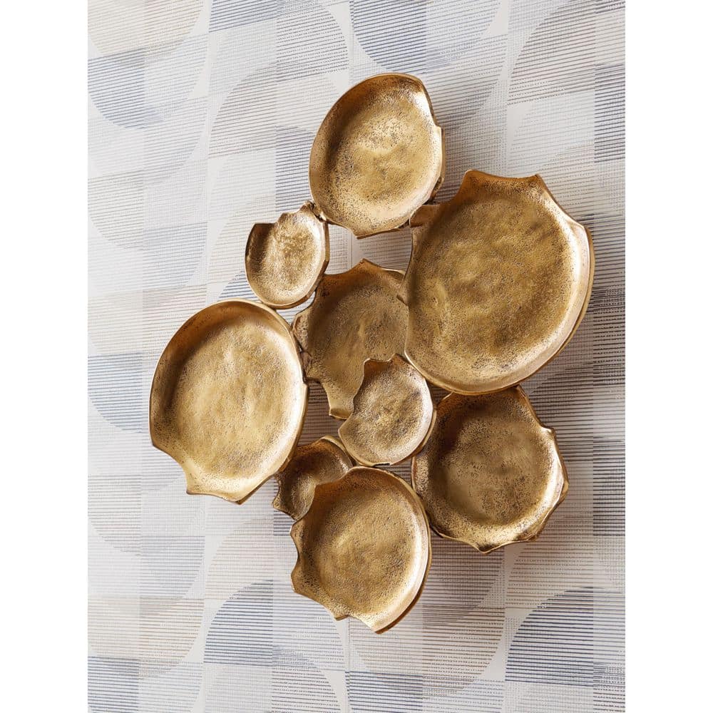 Signature DESIGN BY ASHLEY Gageton 20 in. x 20 in. Gold Wall Decor ...