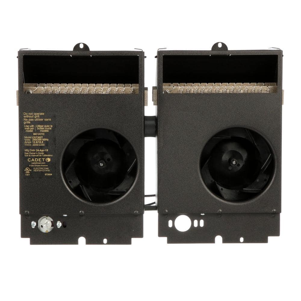 Cadet 240/208-volt 3,000/2,250-watt Com-Pak Twin In-wall Fan-forced ...