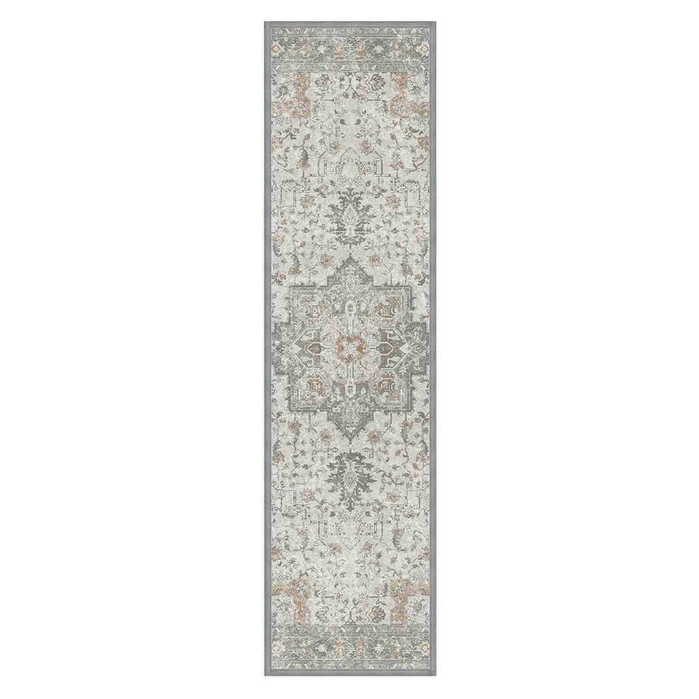 Taupe 8 in. x 30 in. Polyester Stair Tread Cover (Set of 15) TG-D6 ...