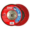 DIABLO 7 in. 60-Grit Steel Demon Grinding and Polishing Flap Disc with ...
