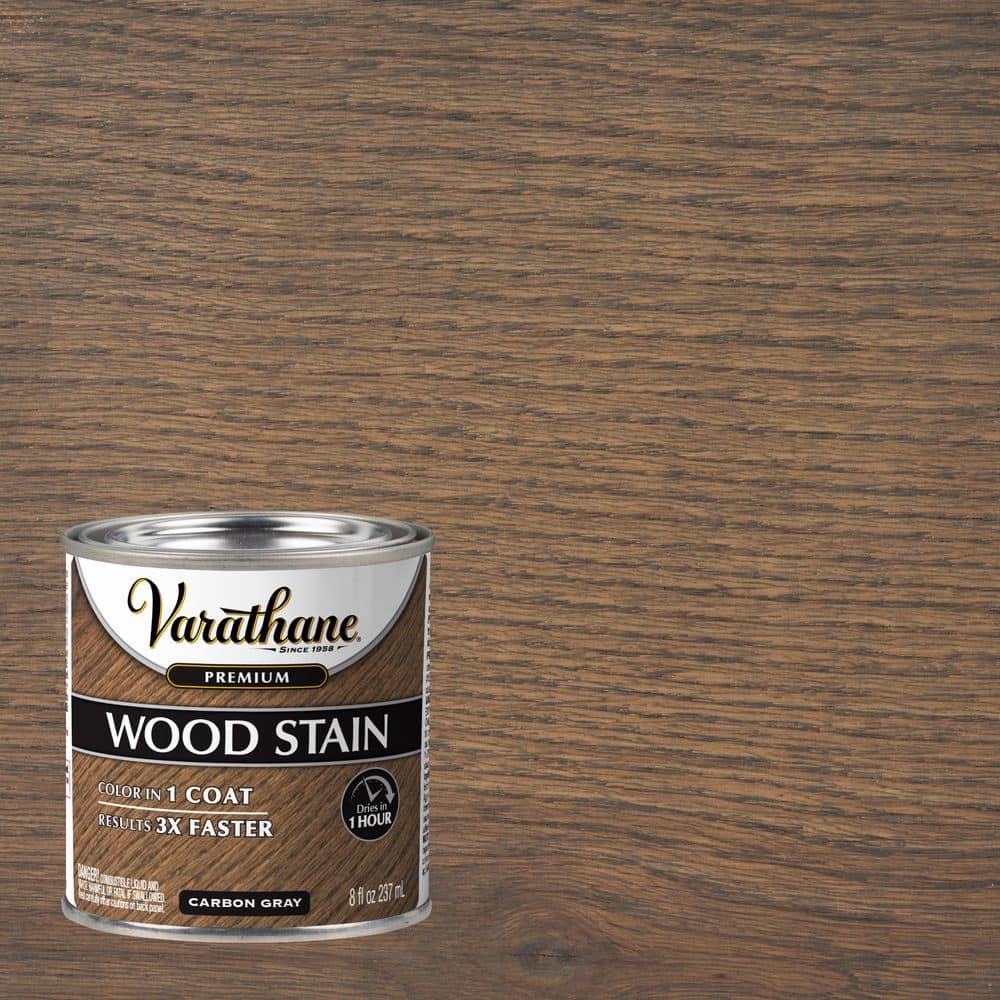 Varathane 8 oz. Carbon Gray Premium Fast Dry Interior Wood Stain 386617 ...