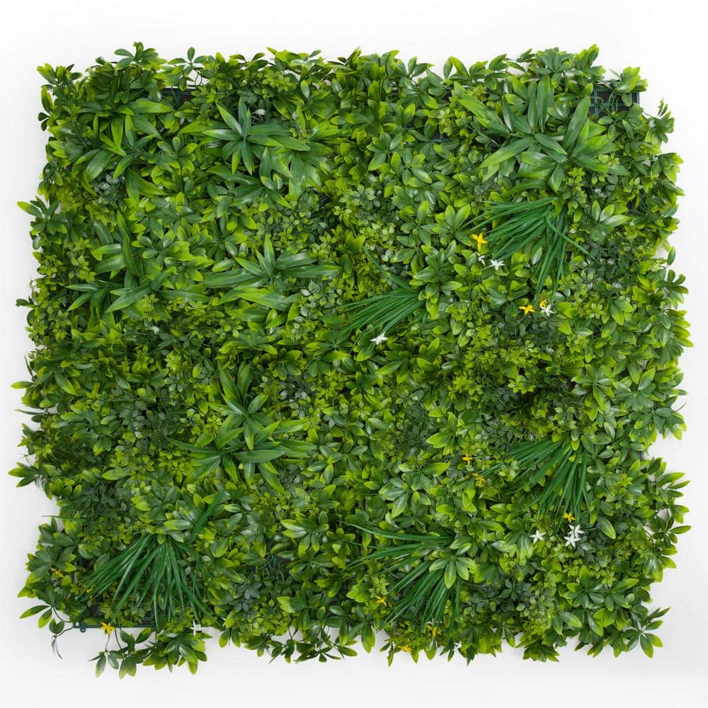 Ejoy 20 in. x 20 in. Artificial Topiary Hedge Panel with Backing AHB001 ...