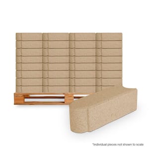 interlock Bullet 12.25 in. x 4 in. x 4 in. Carmel Concrete Edging (144 ...