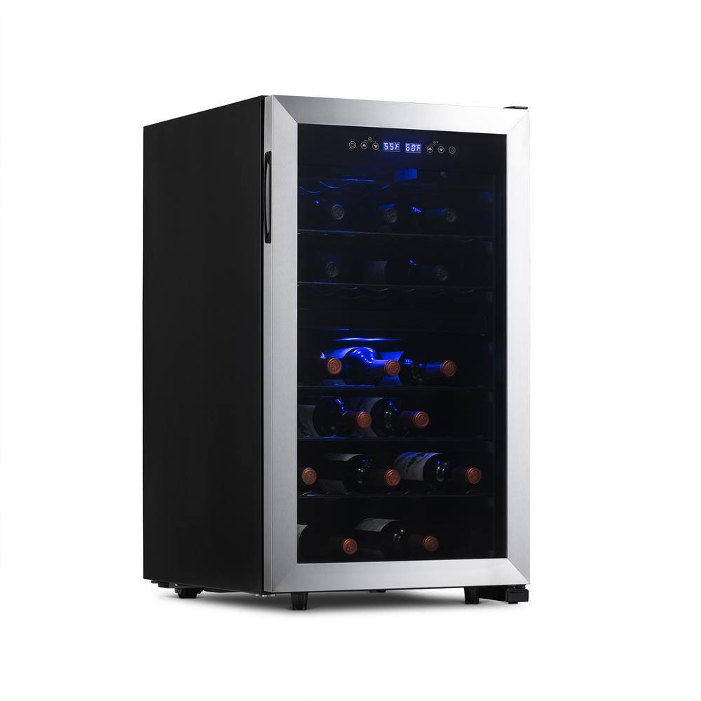 NewAir Dual Zone 19 in. 43-bottle Compressor Wine Fridge NWC043SS00 ...