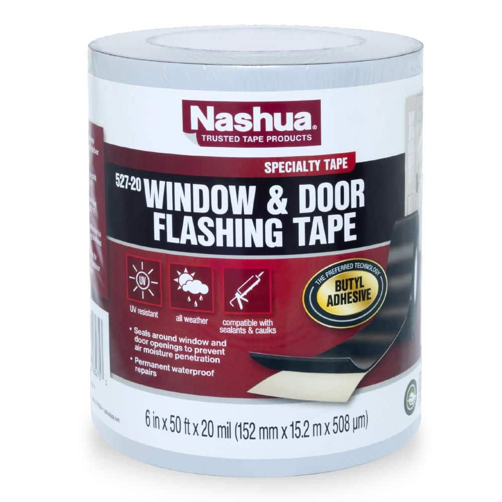 Nashua Tape 6 in. x 50 ft. Window and Door Flashing Tape 1542734 - The ...