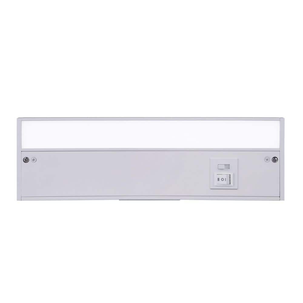 CRAFTMADE 12 in. Hardwired/Plug-in White Finish Dimmable Integrated LED ...