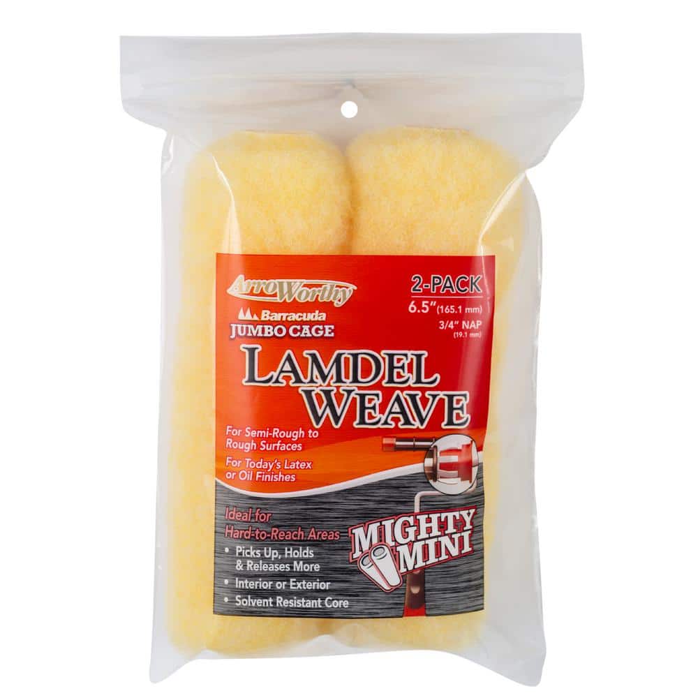 ArroWorthy 6.5 in. x 3/4 in. Jumbo Lambdel Weave Polyester Mini Roller ...