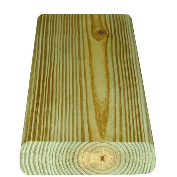 WeatherShield 5/4 in. x 6 in. x 8 ft. Standard Pressure-Treated Lumber ...