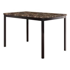 Wateday 58.90 in. Rectangle Black Wood Foldable Table with Storage ...