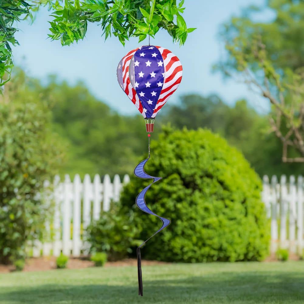 Evergreen 55 in. Stars and Stripes Balloon Wind Spinner 45BD699 - The ...