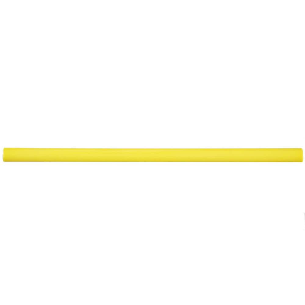 Merola Tile Twist Yellow Lemon 1/2 in. x 11-3/4 in. Glossy Ceramic Wall ...