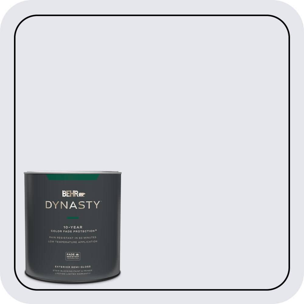 BEHR DYNASTY 1 qt. #630C-1 Lavender Haze Semi-Gloss Exterior Stain ...
