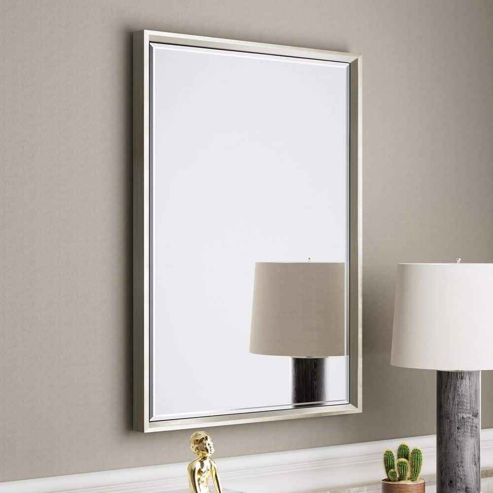 QueenFun OnaBella 22in. W x 30in. H Rectangular Aluminum Thin Framed ...