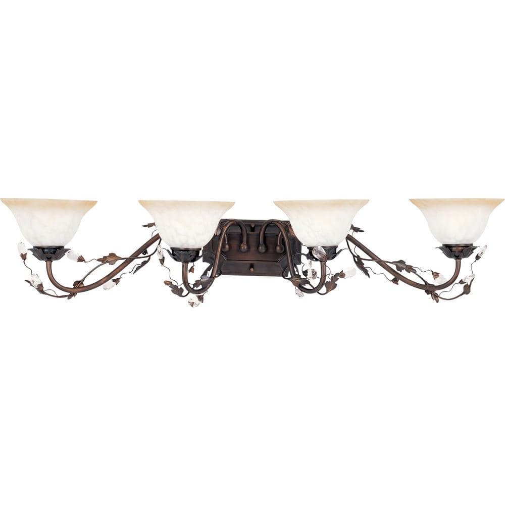 Maxim Lighting Elegante 4-Light Oil-Rubbed Bronze Bath Vanity Light ...