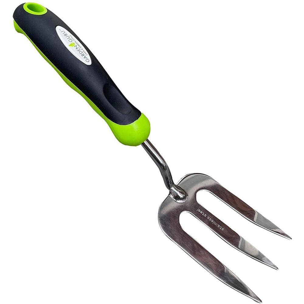 GARDEN GURU 13 in. Stainless Steel Hand Weeder Fork Tool FORK - The ...