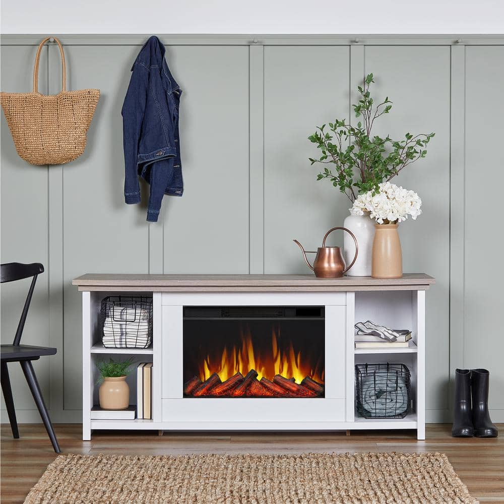 Reviews for Real Flame Tramore 62 in. Freestanding Wooden Electric ...