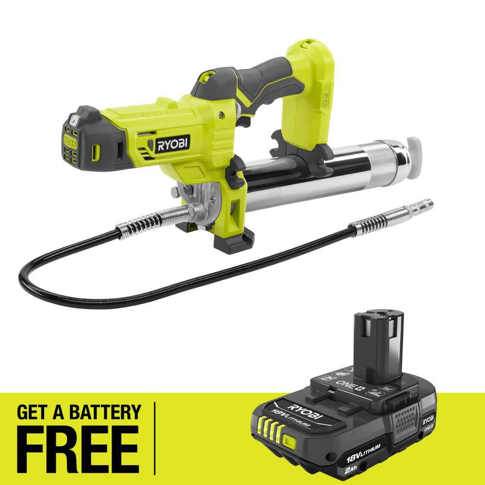 Reviews for RYOBI ONE+ 18V Cordless Grease Gun with FREE ONE+ 18V 2.0 ...