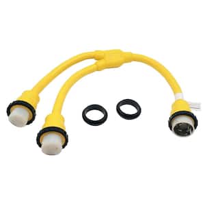 parkworld 3 ft. 10/3 RV and Marine Boat Shore Power 30 Amp 125-Volt Y ...