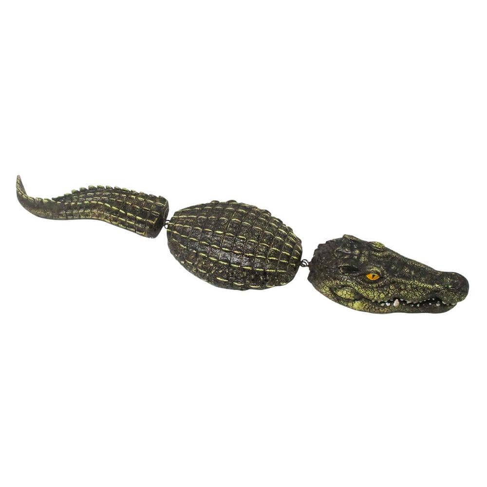 Trademark Innovations 3-Piece Fake Alligator Pool Float Blue Heron ...