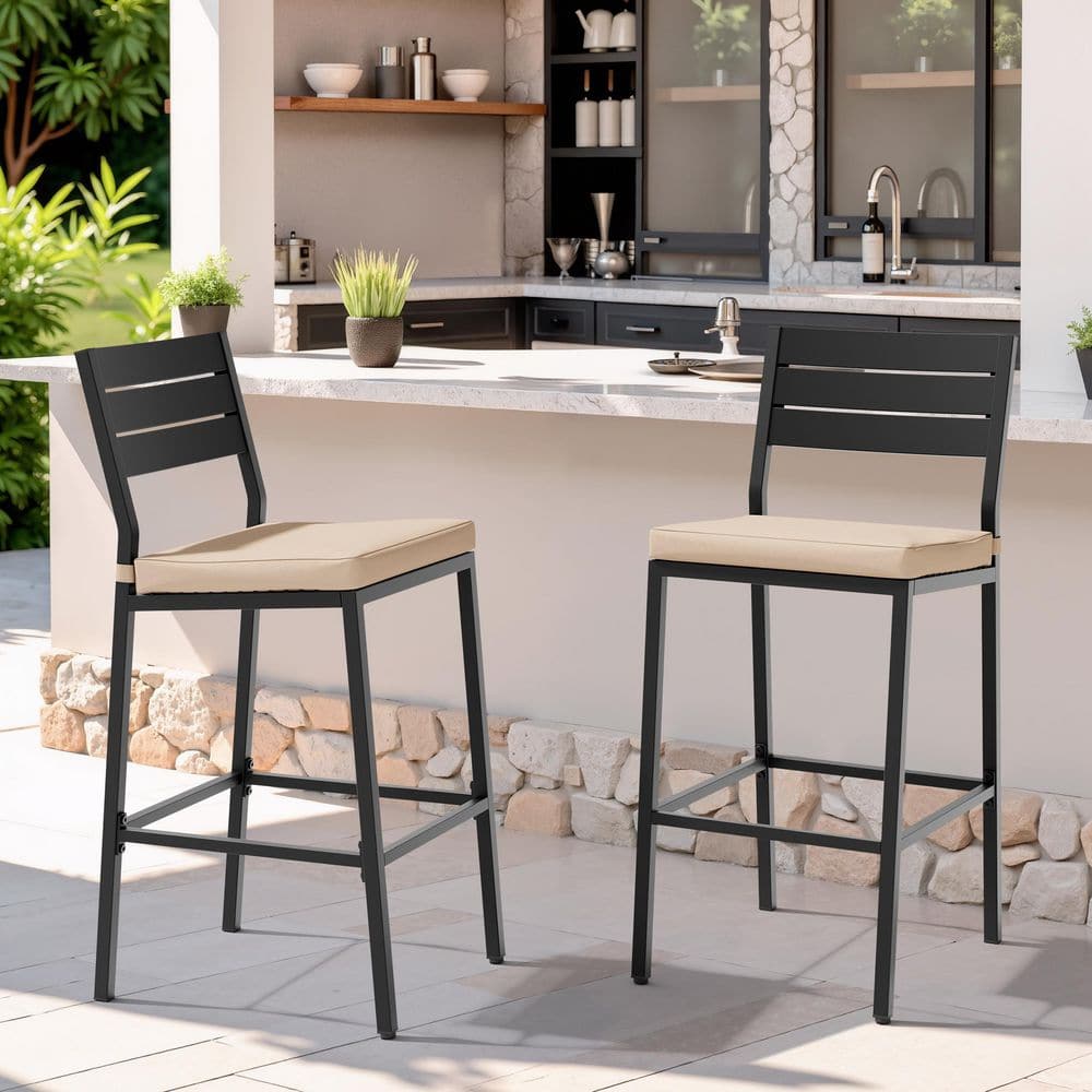 Metal Bar Stools With Cushions