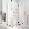 DreamLine Unidoor-X 47-3/8 in. W x 34 in. D x 72 in. H Frameless Hinged Shower Enclosure in Oil ...