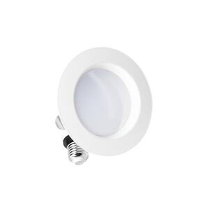 InfiBrite 6 in. 6000K Integrated LED Clear White Retrofit Recessed Trim ...