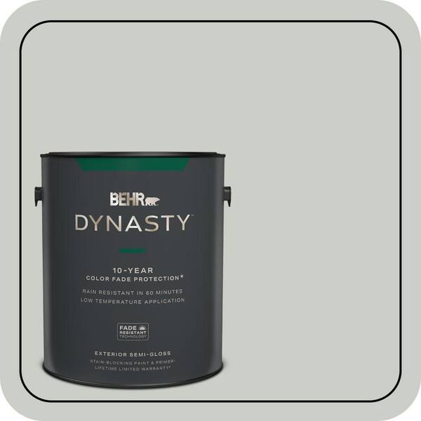 BEHR DYNASTY 1 gal. #PWL-89 Silver Setting Semi-Gloss Exterior Stain ...