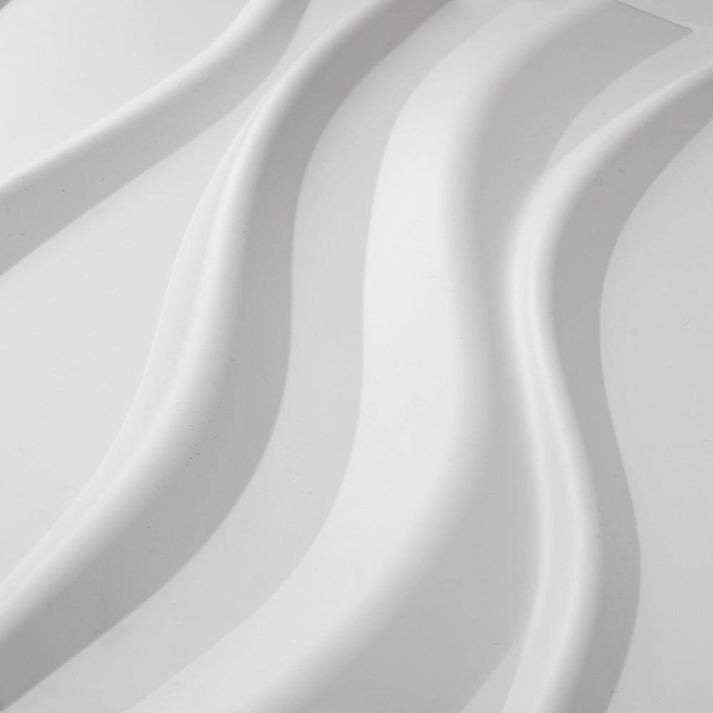 Buy 19.7 in. x 19.7 in. White PVC 3D Wall Panel for Interior Wall Decor ...