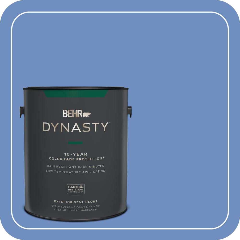 BEHR DYNASTY 1 gal. #590B-5 Purple Hyacinth Semi-Gloss Exterior Stain ...