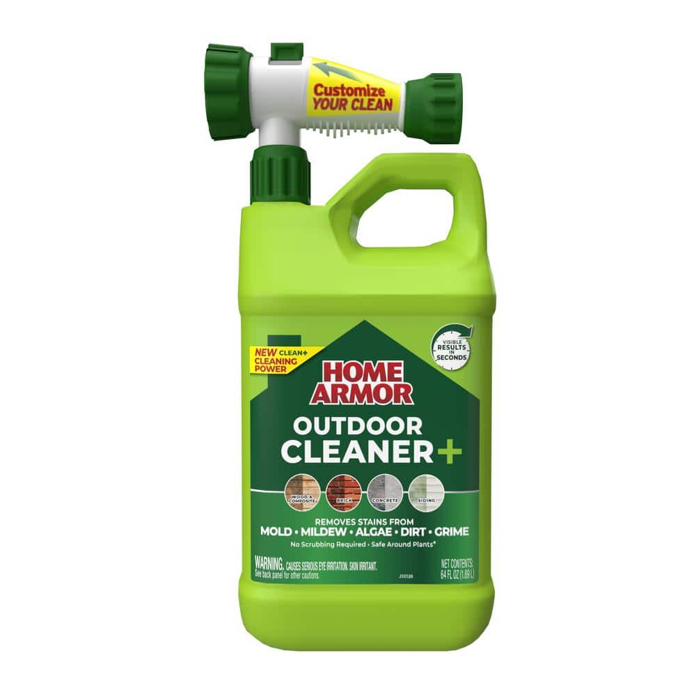 Home Armor 64 Oz. Outdoor Cleaner Plus Stain Remover for Mold and ...