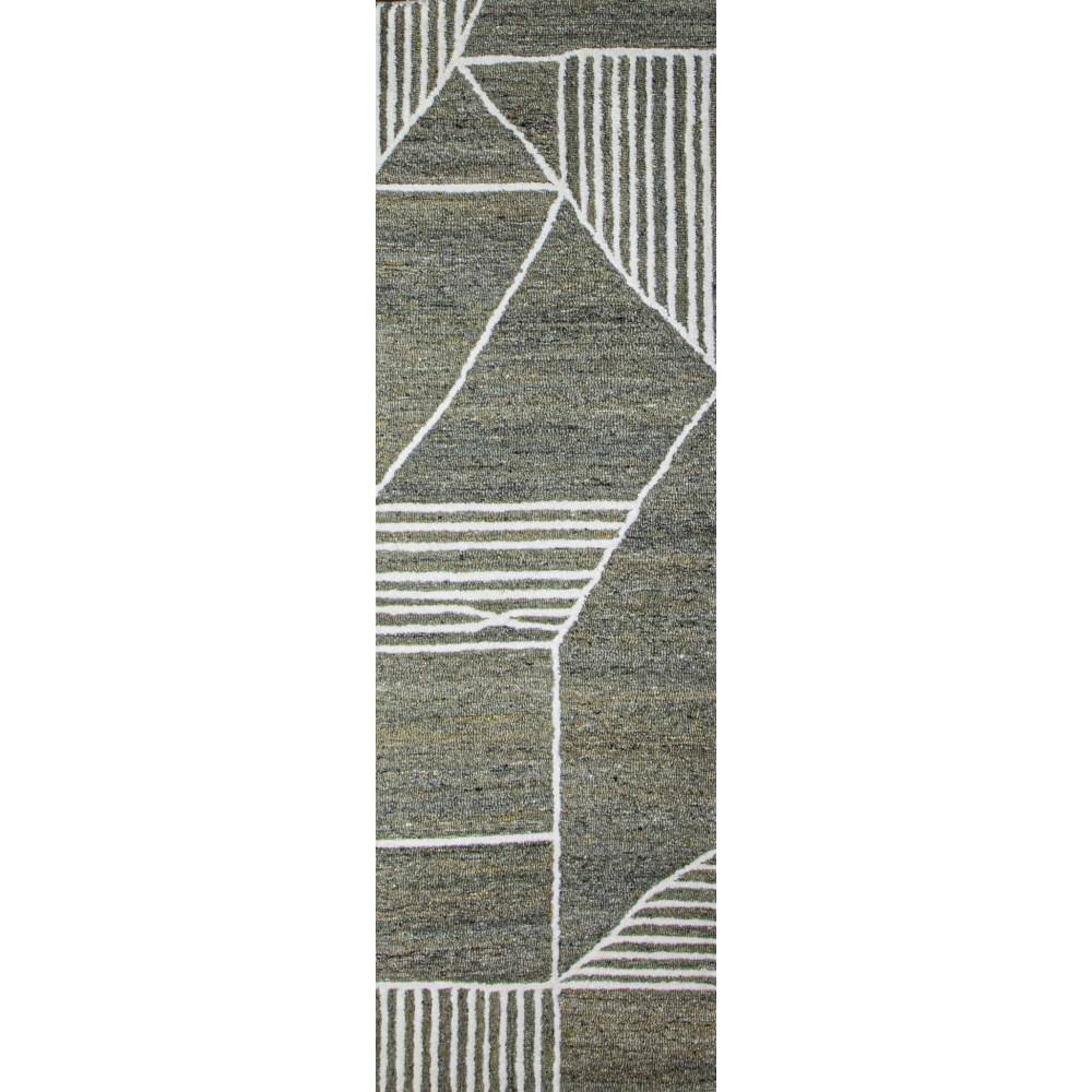 BASHIAN Verona Spruce 3 ft. x 8 ft. (2 ft. 6 in. x 8 ft.) Geometric ...